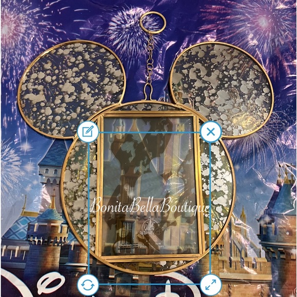 Disney | Accents | Nib Disney Photo Frame Mickey Mouse Icon Gold | Poshmark